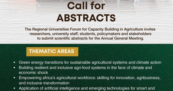 Extended: Call for ABSTRACTS – RUFORUM BLOG